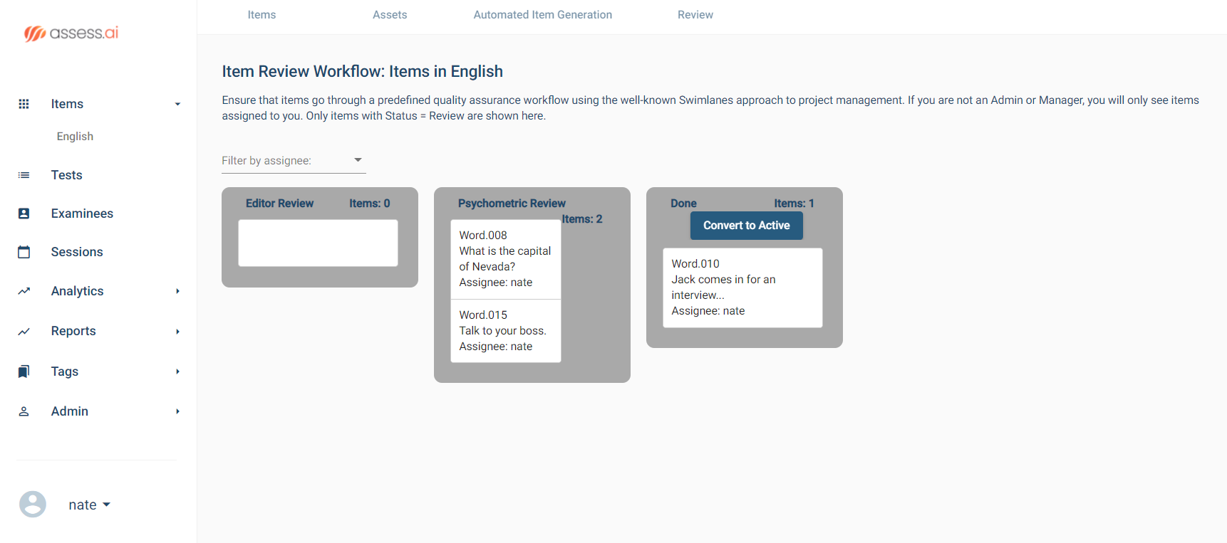 Test Development - Online educational assessment with AI | Assess.ai